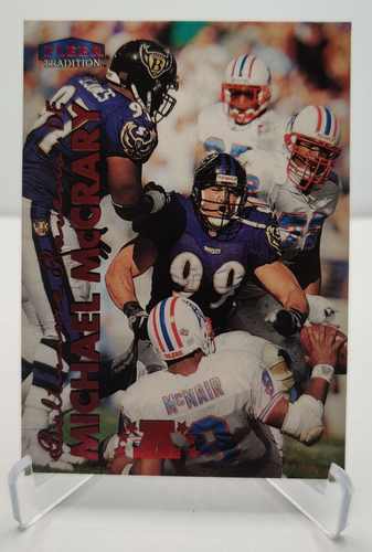 1999 Fleer Tradition Football Card #168 Michael McCrary Baltimore ...