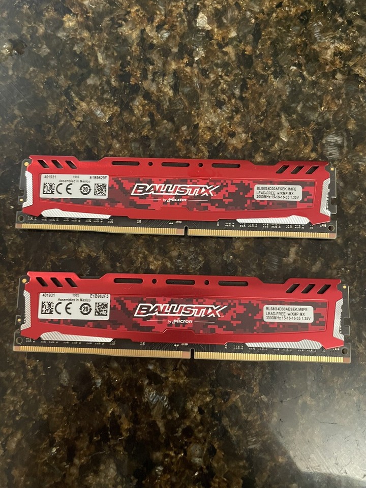 Crucial Ballistix Ddr4 3000 16gb RAM Red | eBay