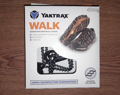 Yaktrax Winter Shoe Traction NIB Size Small Men's 5 - 8.5 or Women's 6. ...