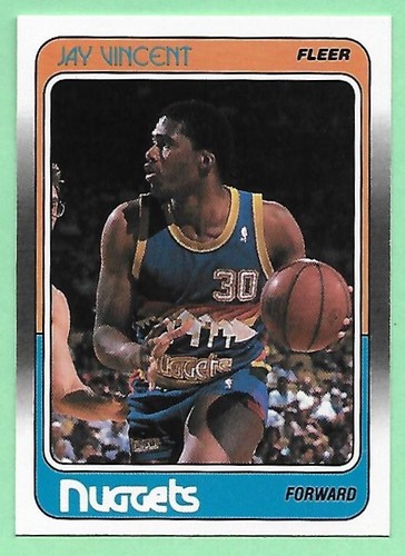 1988-89 Fleer Basketball Jay Vincent #38 Nuggets | eBay