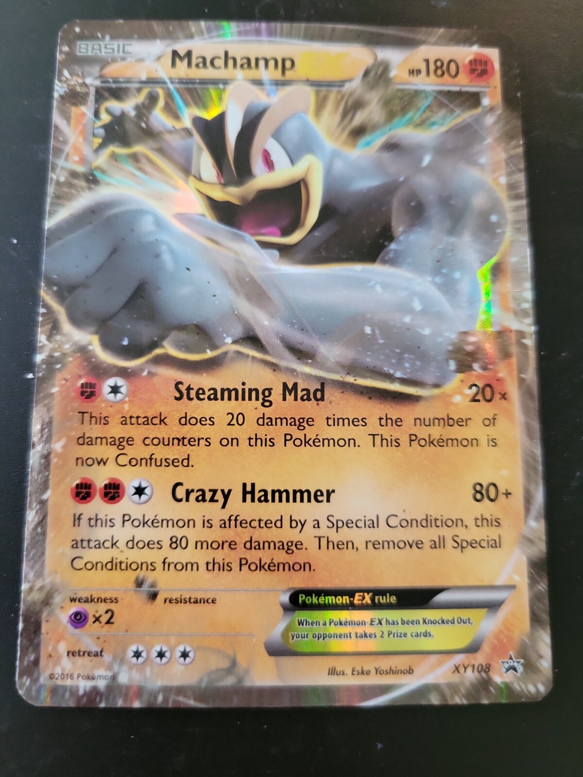 Pokemon Card Black Star Promo - 2016 Machamp EX XY108 | eBay