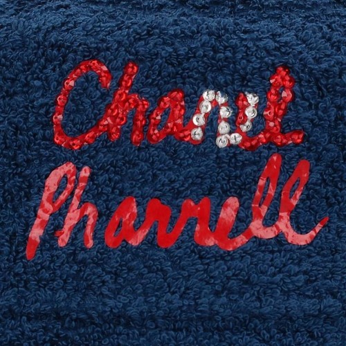 CHANEL Pharrell Williams Hat Size L Coco Mark Sequin Pile Bucket Hat ...