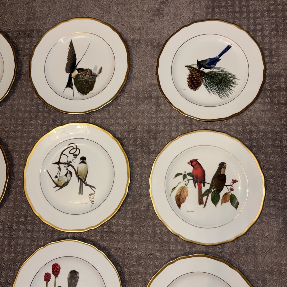 12 Spode Ray Harm American Songbird Collector Plates Ltd Ed 1970s 9 In ...