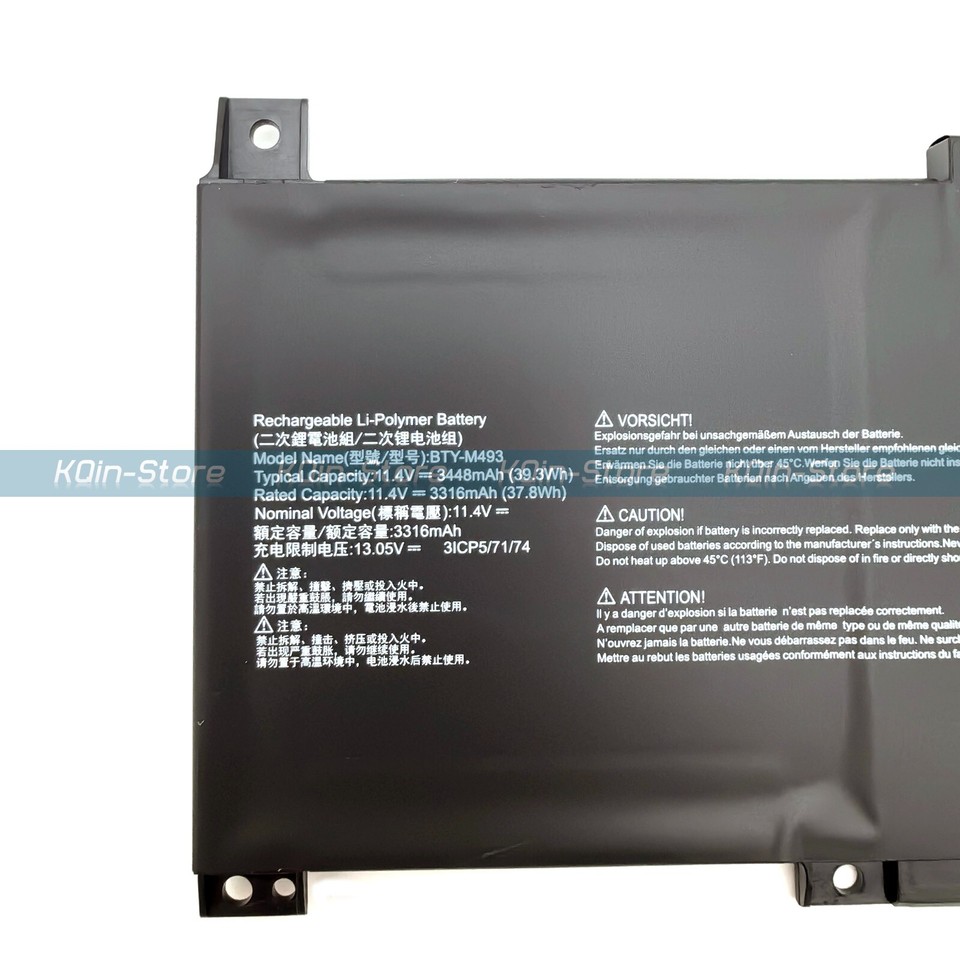 New Genuine BTY-M493 OEM Battery for Msi Modern 14 B11RBSW B11SB/B11SBW ...