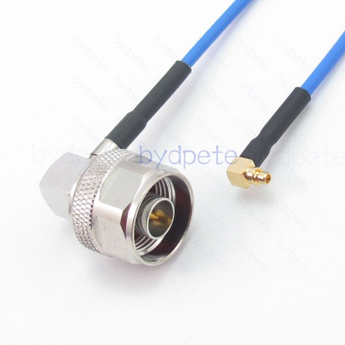 MMCX male to N plug right angle RG405 Semi Rigid Flexible Coaxial Coax ...