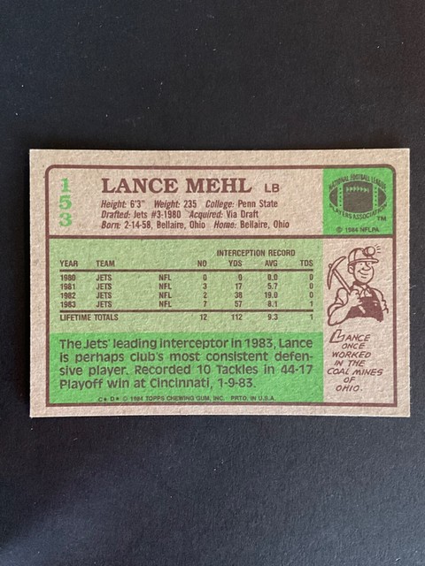 1984 Topps - #153 Lance Mehl for sale online | eBay