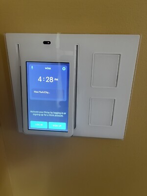 Wink Relay Wall-Mounted Smart Home Controller, 4.3" Touchscreen White ...