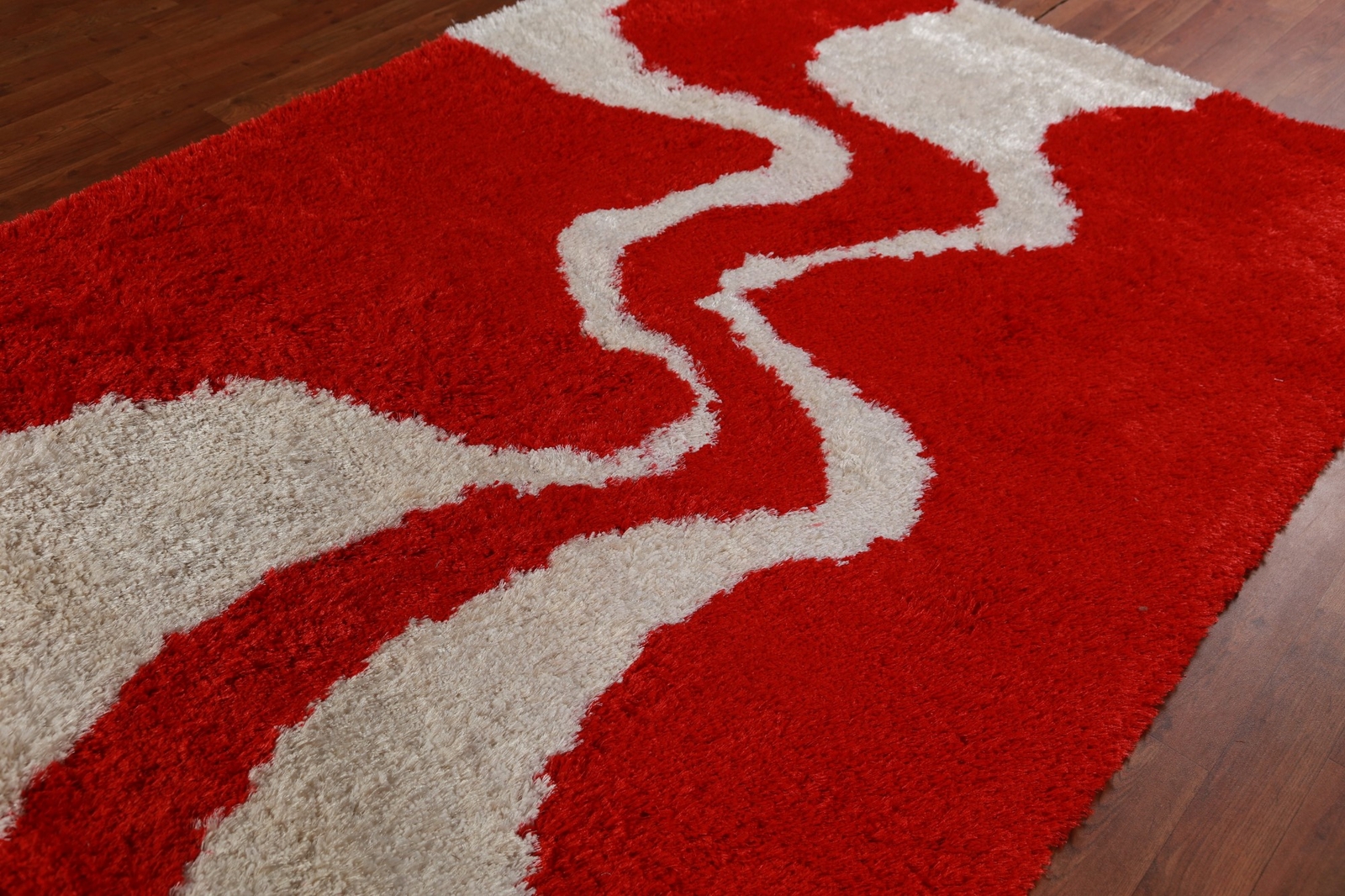 Modern Shaggy Abstract Rug Hand-tufted Plush Carpet 5x8 ft | eBay