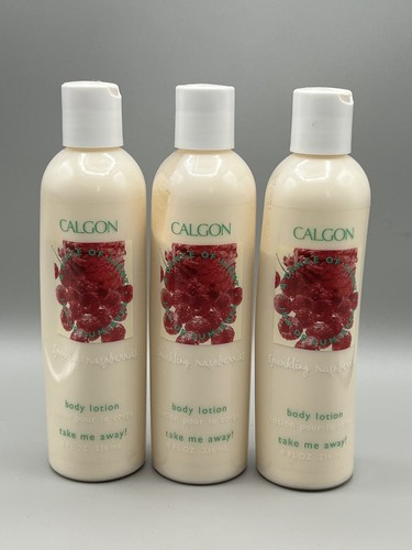 3x Calgon By Coty A Dance Of Light Sparkling Raspberry Body Lotion 8 oz ...