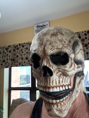 Skeleton Skull Mask Killer Mask Skeleton Head Moveable Mouth Halloween ...