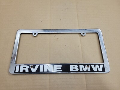 Irvine BMW California CA License Plate Tag Frame Holder Logo Nameplate ...