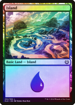 Island (254) FOIL Kaladesh NM Basic Land MAGIC THE GATHERING MTG CARD ...