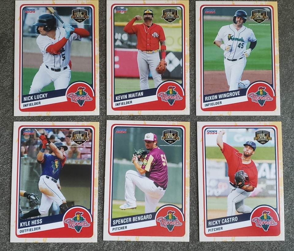 2024 Cedar Rapids Kernels UPDATE SINGLE CARDS from Team Set - CHOOSE ...