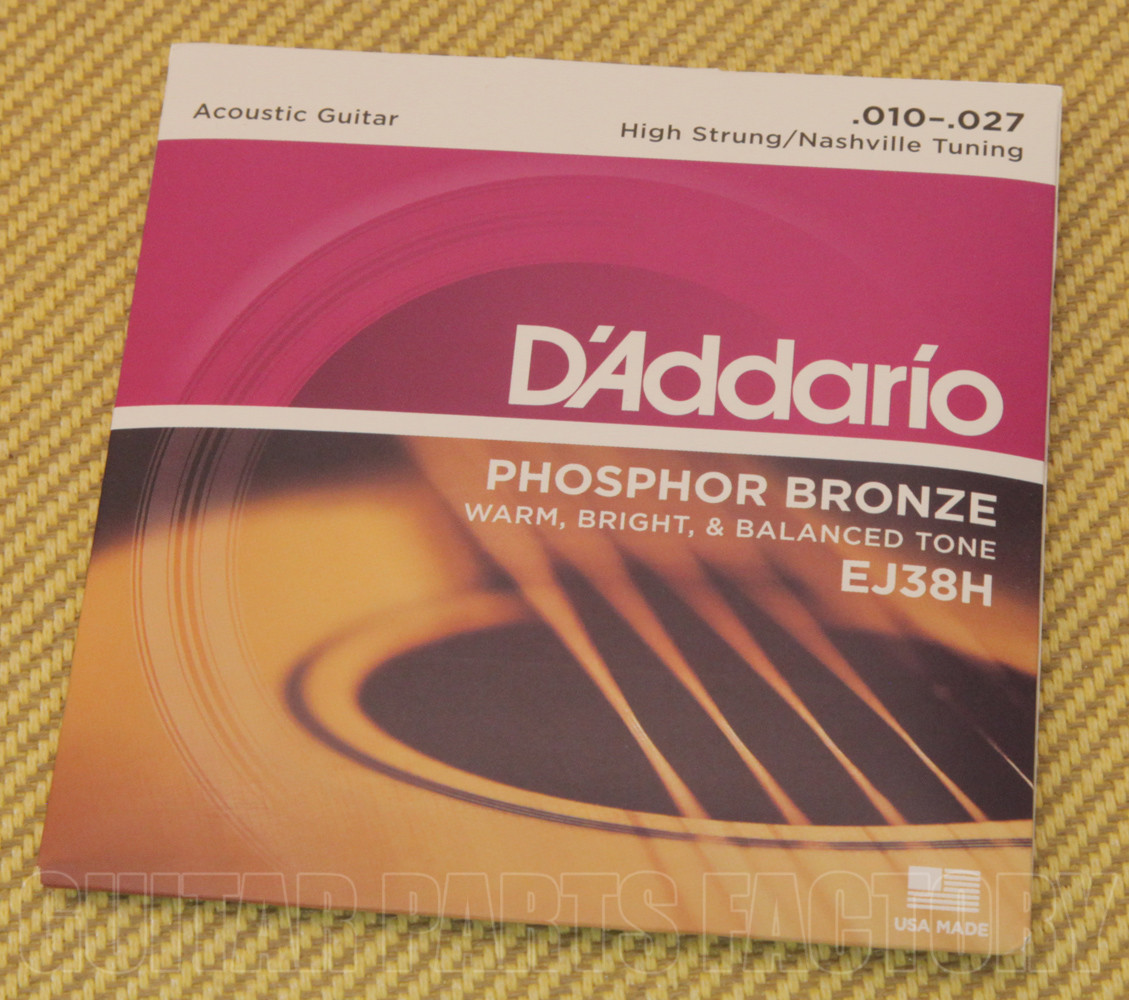 EJ38H D'Addario Phosphor Bronze Acoustic Guitar Strings Nashville ...
