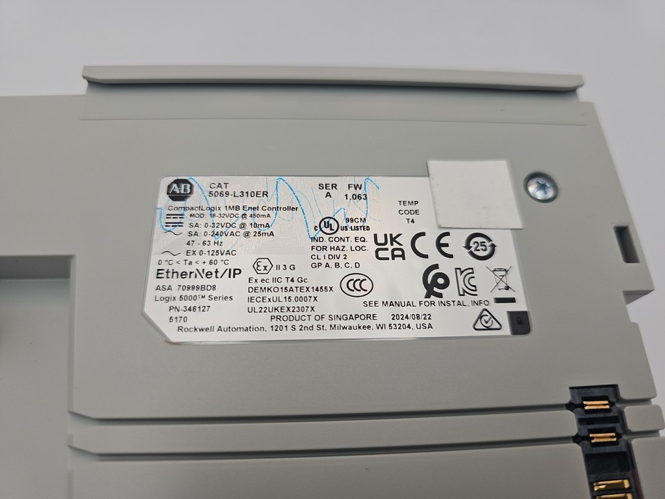 Allen Bradley 5069-L310ER Compactlogix 1 MB CPU *NEW NO BOX*Mfg 2024 ...