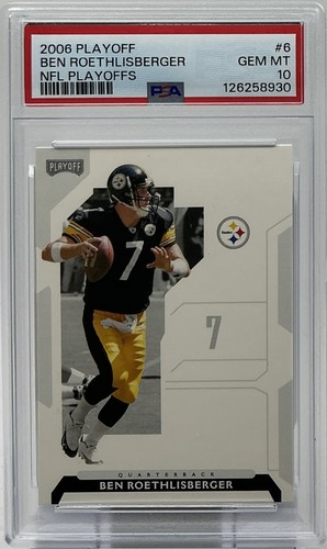 Ben Roethlisberger PSA 10 -2006 Donruss Playoff ‘NFL Playoffs’ Steelers ...