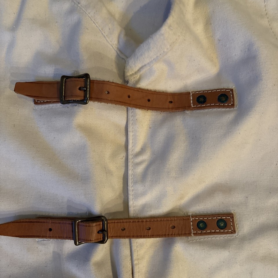 Official medical grade heavy canvas straitjacket M/L Leather Straps | eBay