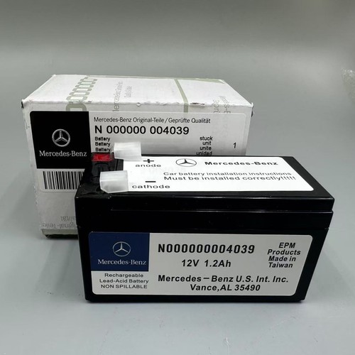 NEW N000000004039 For Mercedes Benz Auxiliary Battery 12V W221 W212 ...