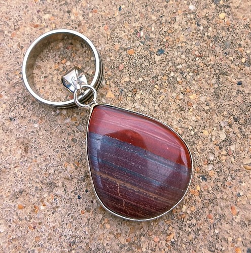 Exclusive Red Banded Agate Gemstone 925 Sterling Silver Plated 1Pcs ...