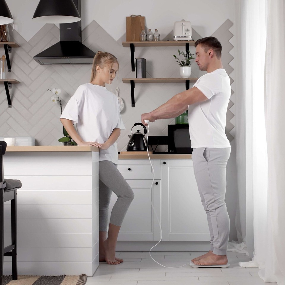 Caring Mill By Aura Full Body Analysis Weight Smart Scale W/ Bluetooth ...