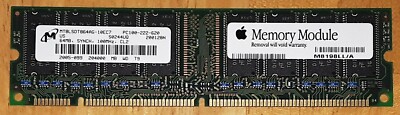 Apple Micron 64MB SDRAM DIMM Module PC100-222-620 168 Pin MT8LSDT864AG ...