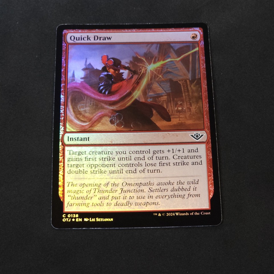 FOIL - MTG OTJ Quick Draw 138 - Outlaws of Thunder Junction - Magic 🔥 ...