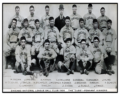 MLB 1906 Pennant Winners Chicago Cubs Team Picture 8 X 10 Photo Picture ...