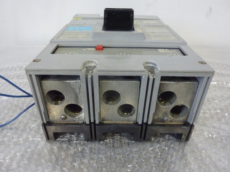 SIEMENS SENTRON SERIES LXD63B500 3 POLE 500A 600V MAX CIRCUIT BREAKER ...