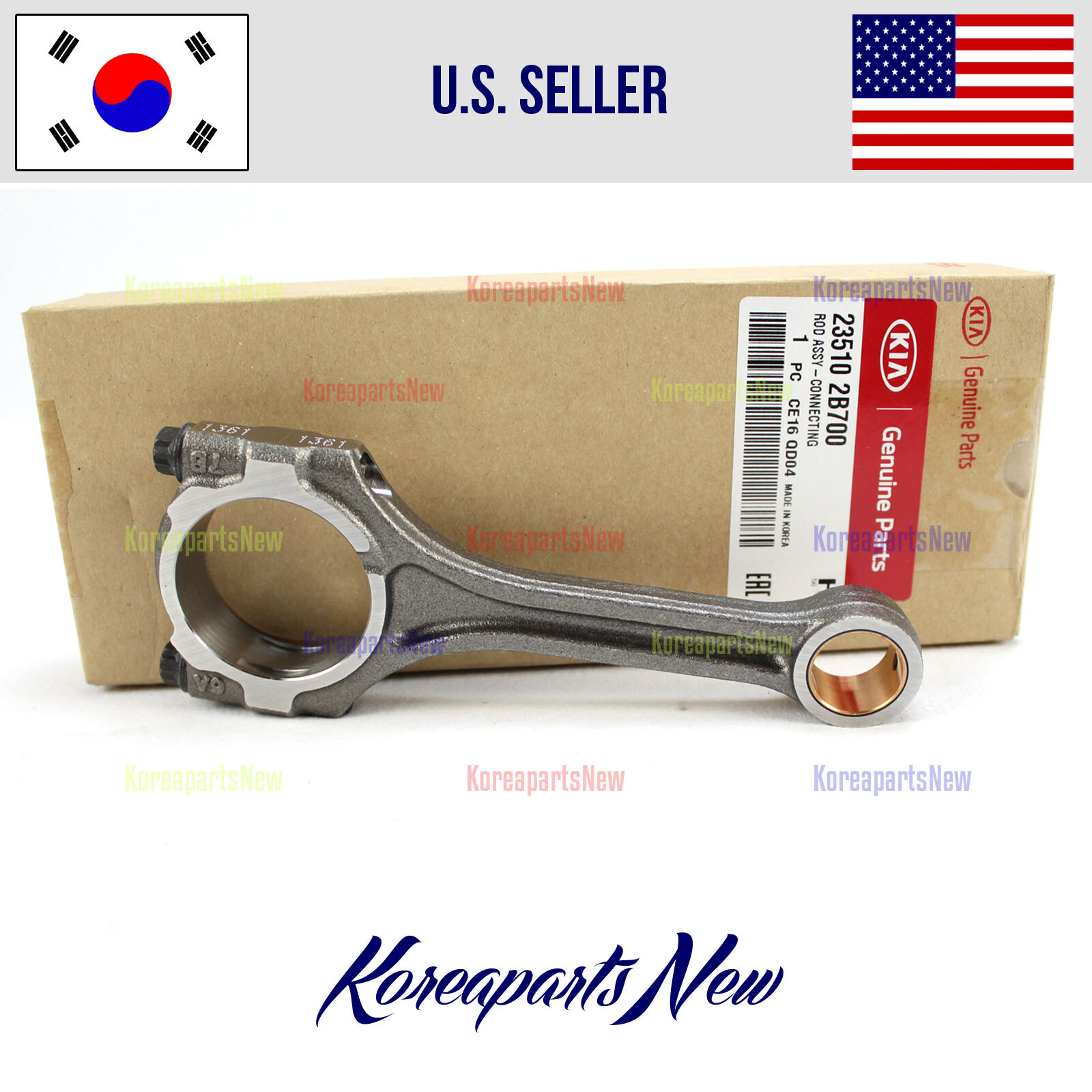 1.6L TURBO Engine Connecting Rod 235102B700 ⭐OEM⭐ Hyundai | Kia 2014 ...