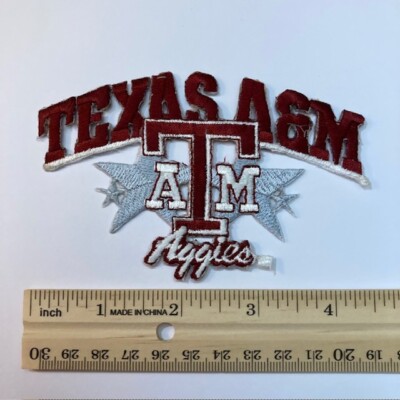 TEXAS A&M AGGIES Vintage 1980s Official NCAA Embroidered Iron-On Logo ...