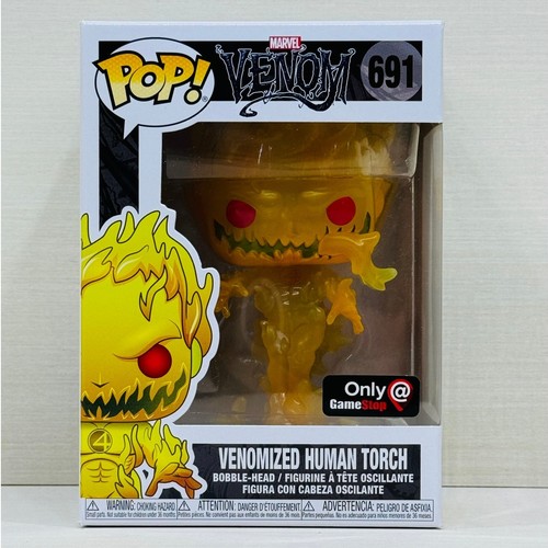 Funko Pop! Marvel Venom - Venomized Human Torch #691 GameStop Exclusive ...