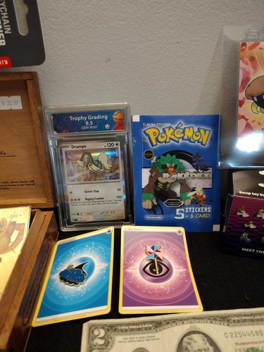 Junk Drawer Lot~Pokemon, Sports Cards,Coins/Notes,Proof Set, Watches ...