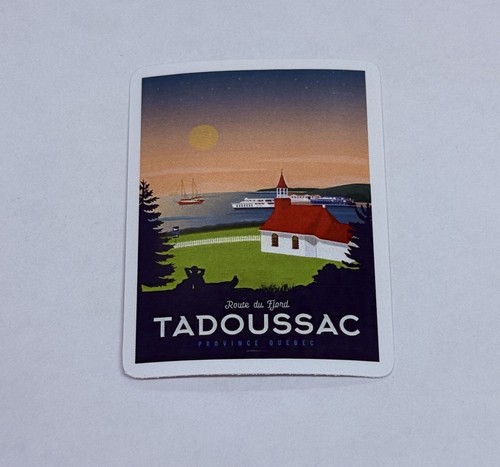 Tadoussac Quebec Sticker Route Fjord Art City Tour Decal Vinyl Souvenir ...
