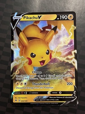 Pikachu V 043/185 Vivid Voltage NM Ultra Rare Pokemon Card x1 | eBay