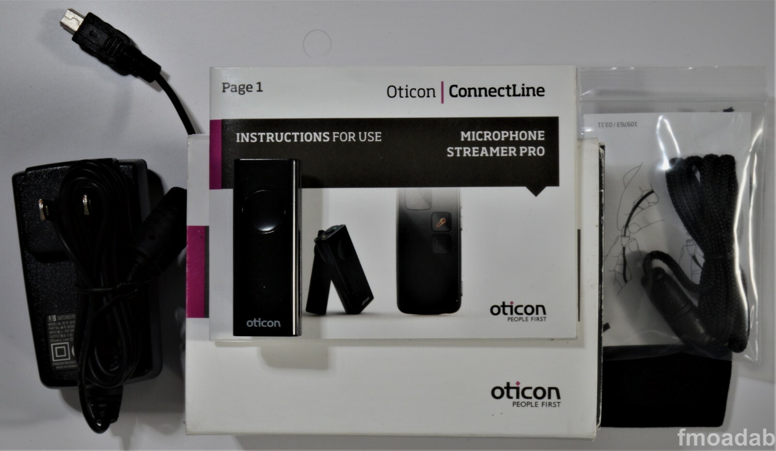 OTICON CONNECTLINE WIRELESS MICROPHONE MIC-110 FOR OTICON HEARING AIDS ...