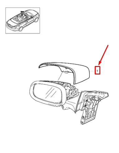VOLVO S80 MK2 Außenspiegelabdeckung vorne links 39850533 NEU ORIGINAL ...