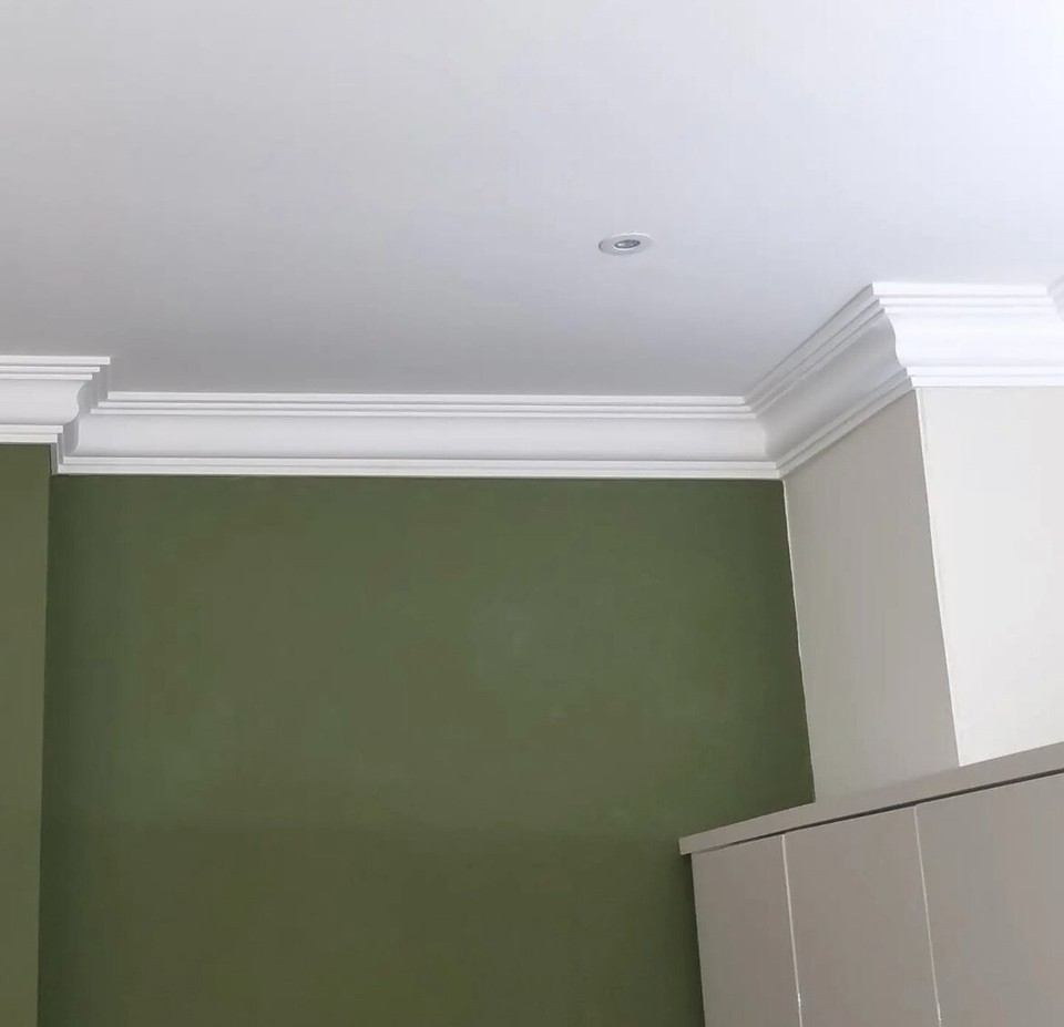 Traditional Ogee Style Plaster Coving 120mm x 100mm CR242L - SAMPLE ...