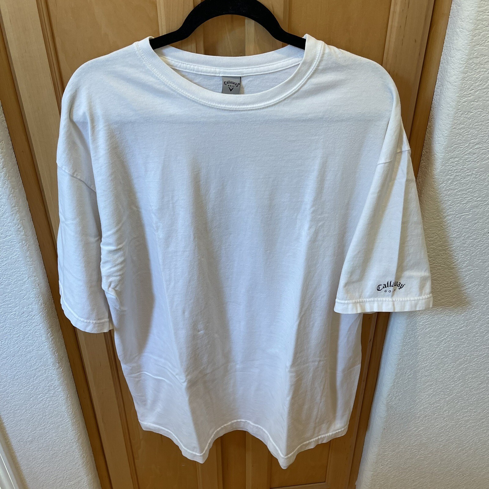 Men’s Vintage White Callaway Golf Logo Printed on bac… - Gem