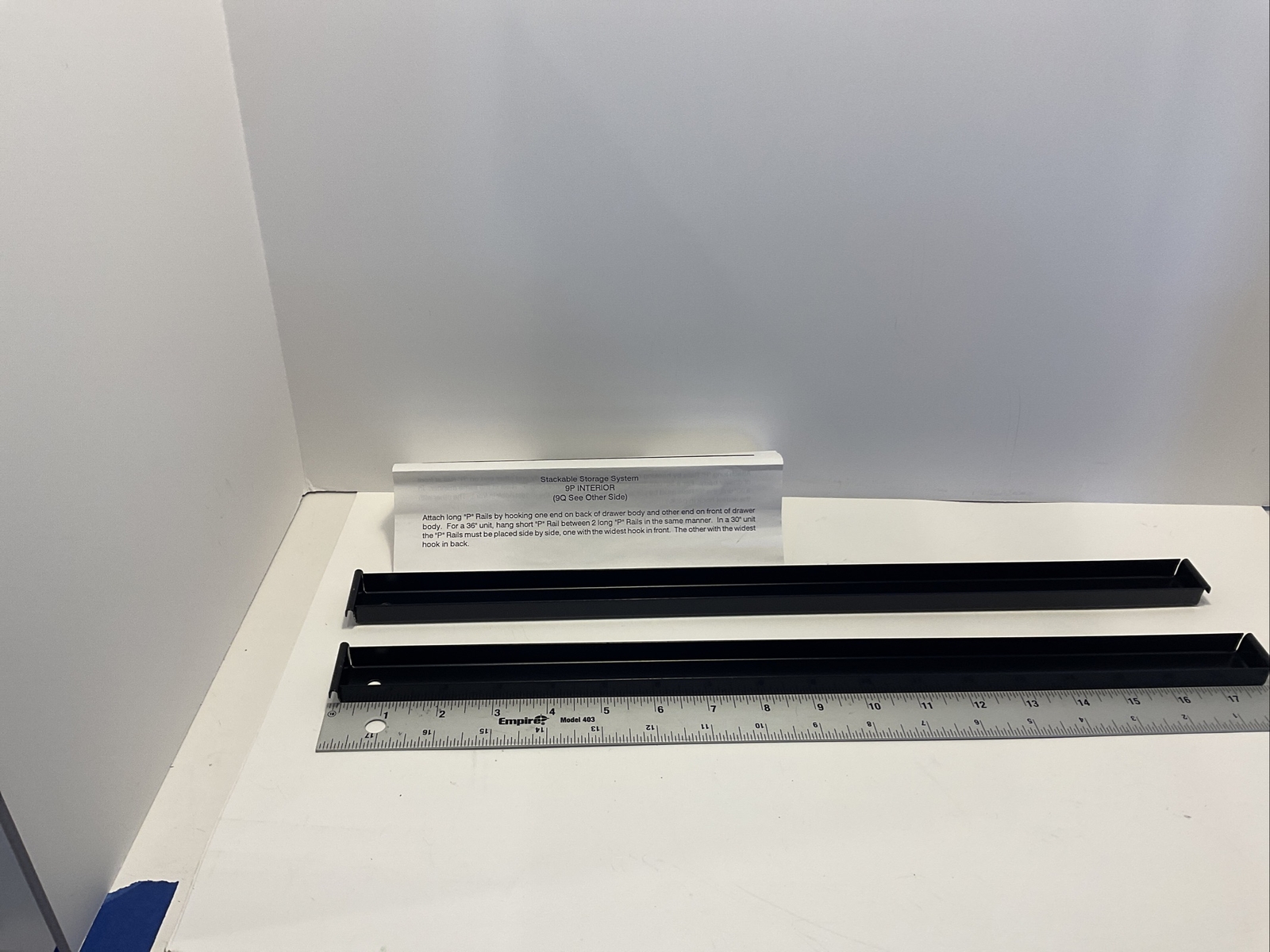 Front to back Rail Kit - 2 pieces 18" for MERIDIAN/HERMAN MILLER ...