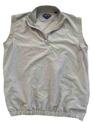 Callaway Sport Golf Vest Size Medium Quarter Zip Front | eBay