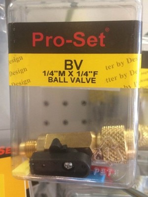 Ball Valve PRO-SET Swivel Nut x Male Full Flow 1/4x1/4 | eBay