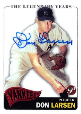 Don Larsen autographed baseball card (New York Yankees) 2005 Topps ...