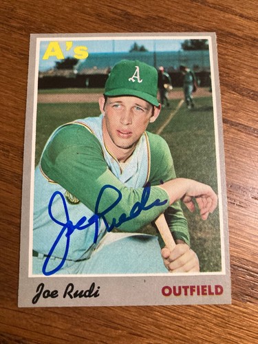 Oakland A's Joe Rudi signed 1970 Topps card | eBay