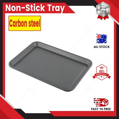 Steel Non-Stick Rectangular Slice Tray Baking Oven Tray Roasting ...