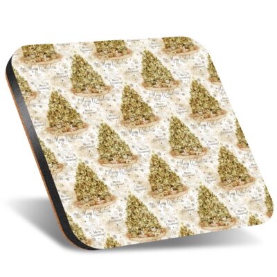 1x Square Coaster 12cm Traditional Vintage Tree Pattern #170131 | eBay UK