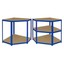 Heavy Duty 5 Tier Corner Racking Shelf Shelving Unit Garage Warehouse ...
