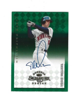1998 Donruss Signature Autographs Millennium #116 Todd Walker MINNESOTA ...