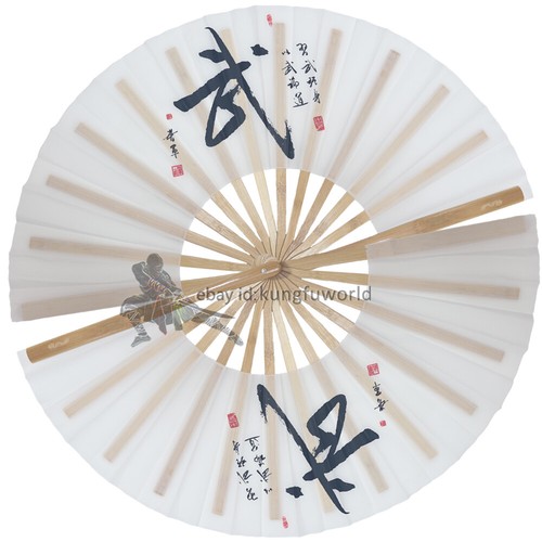 High Quality Chinese Bamboo Kung fu Fans Martial arts Tai Chi Fan | eBay