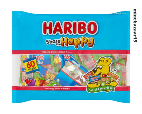 Haribo Share The Happy 60 Mini Bags Sweets Multipack | UK Free And Fast ...