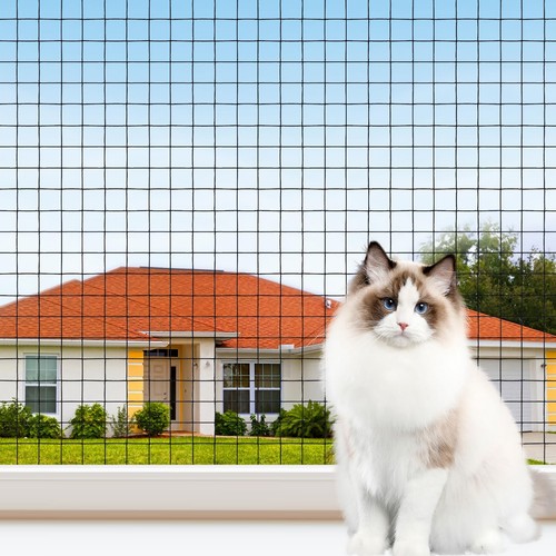 YeeBeny Cat Netting Balcony, 10x13 Ft Steel Wire Reinforced Safety Net ...